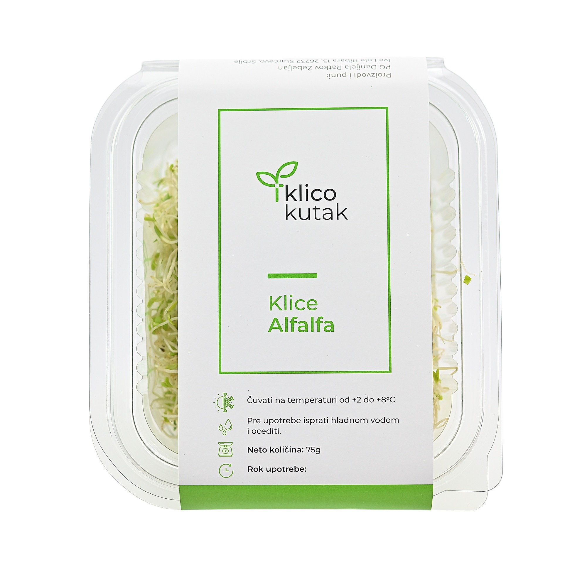 Alfalfa klice 75 grama - Grina